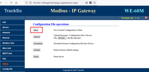 How to change Network Settings of TrackSo LAN Data Logger via Web UI ...